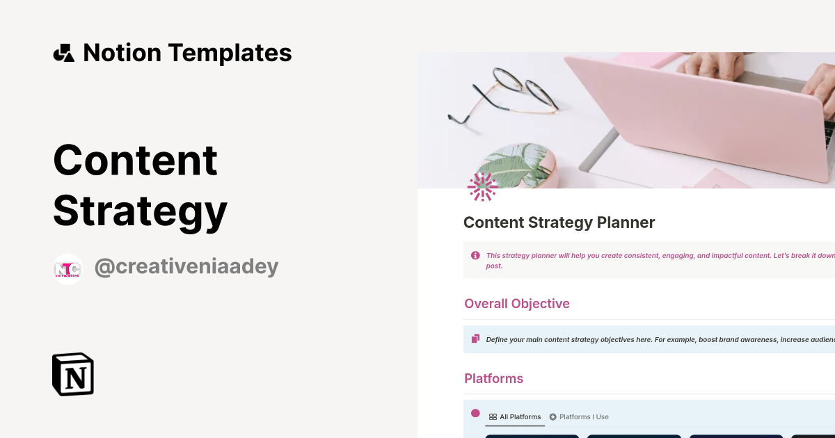 Content Strategy Template | Notion Marketplace