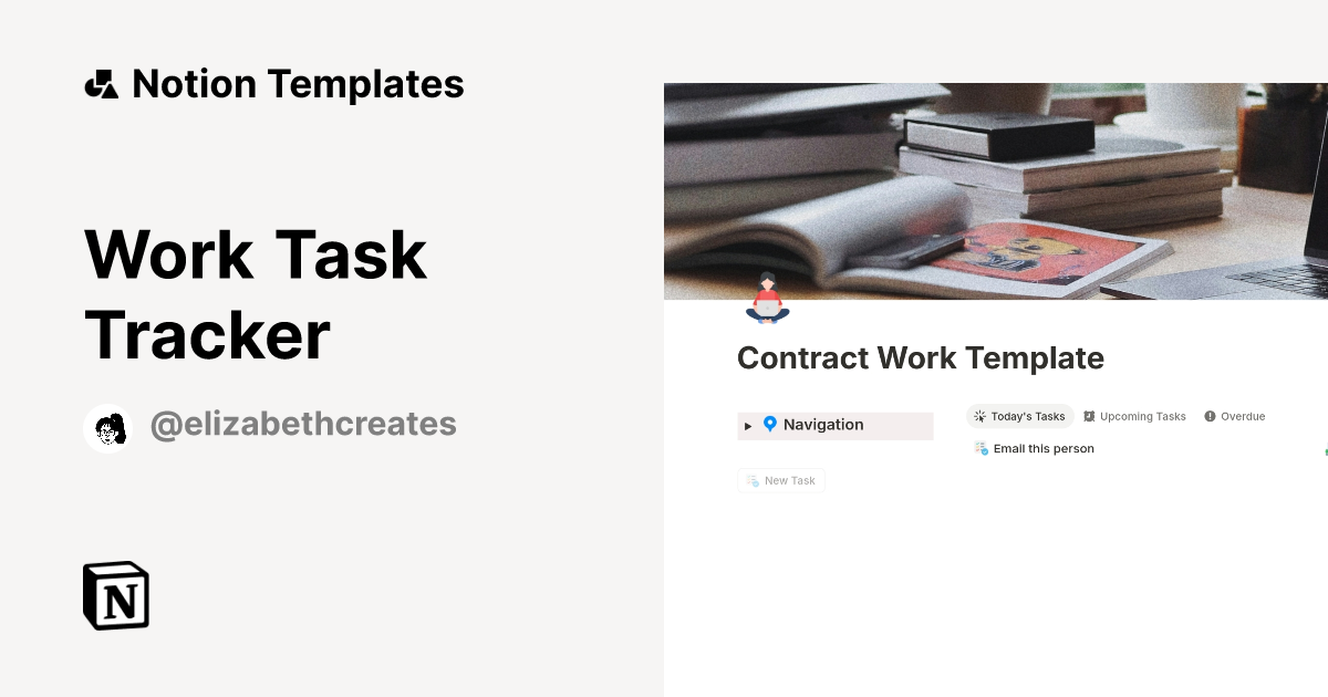 Work Task Tracker Template | Notion Marketplace