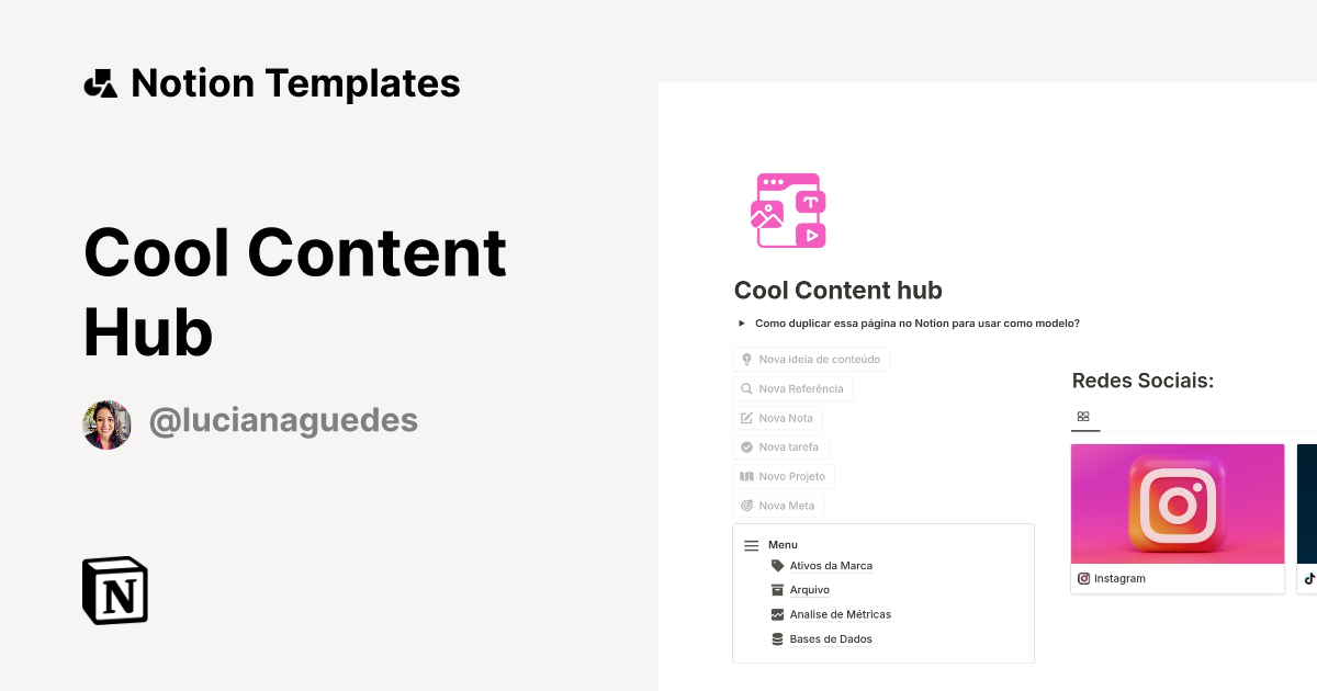 Cool Content Hub Template | Notion Marketplace