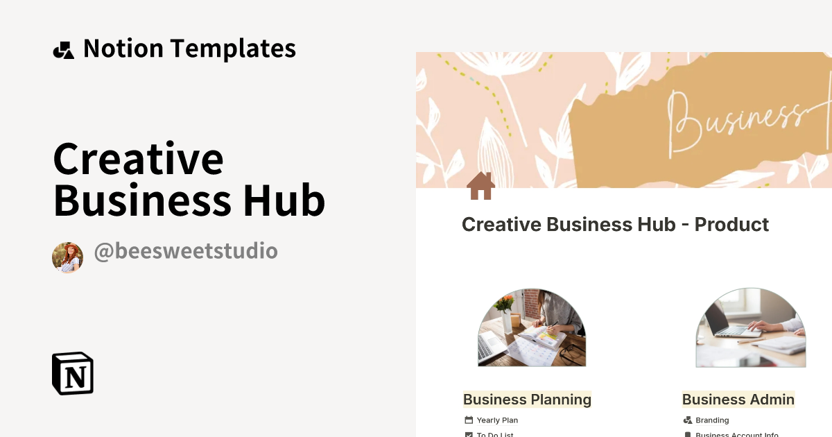 Creative Business Hub Template | Notion Marketplace