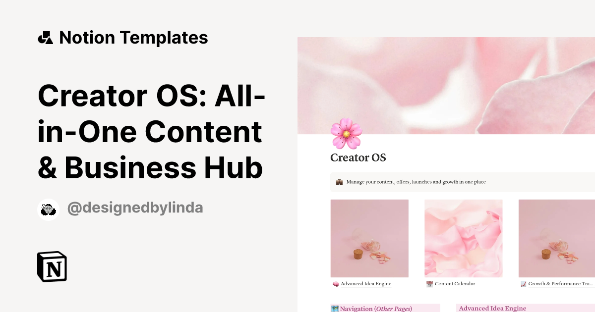 Creator OS: All-in-One Content & Business Hub Template | Notion Marketplace