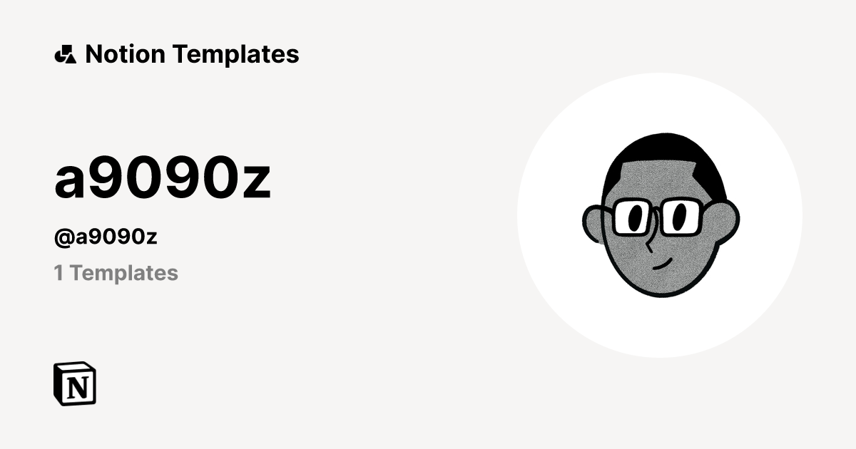 a9090z | Template Creator | Notion Marketplace