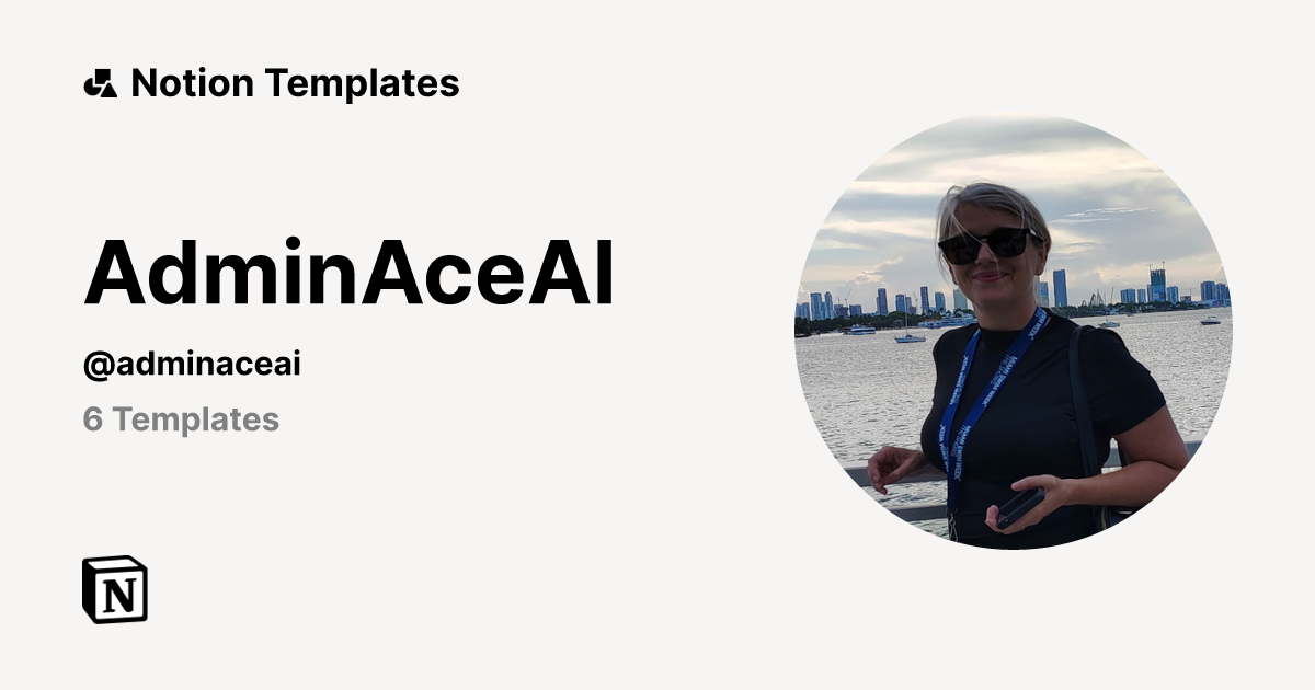 AdminAceAI | Template Creator | Notion Marketplace