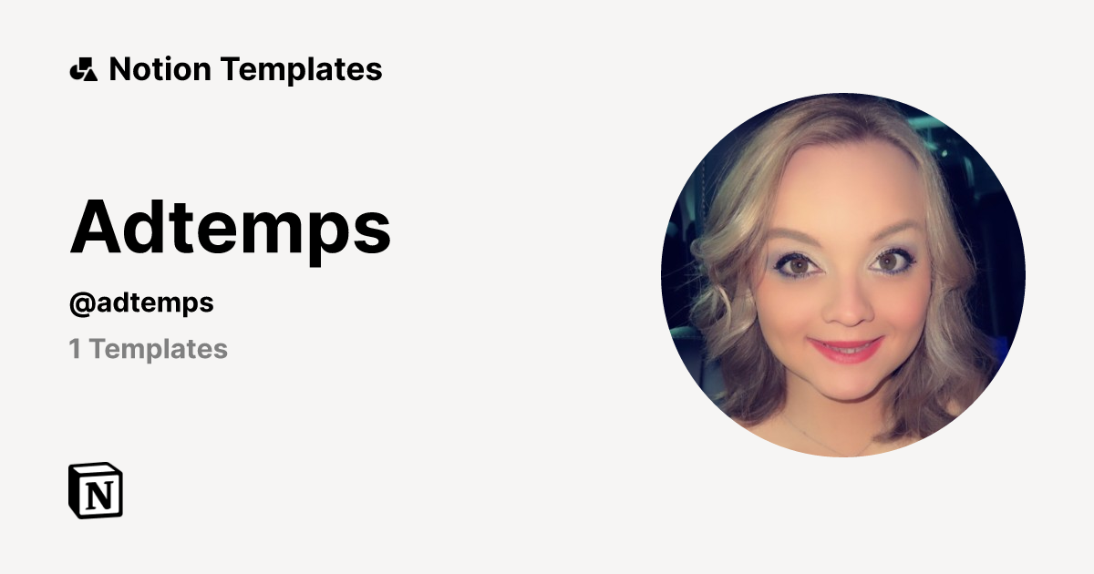 Adtemps | Template Creator | Notion Marketplace