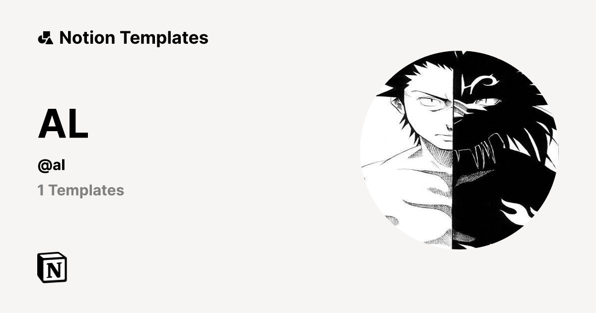 AL | Template Creator | Notion Marketplace