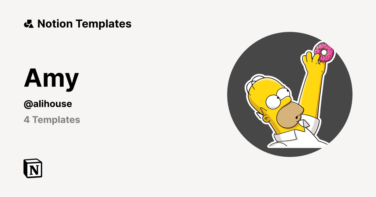 Ali | Template Creator | Notion Marketplace