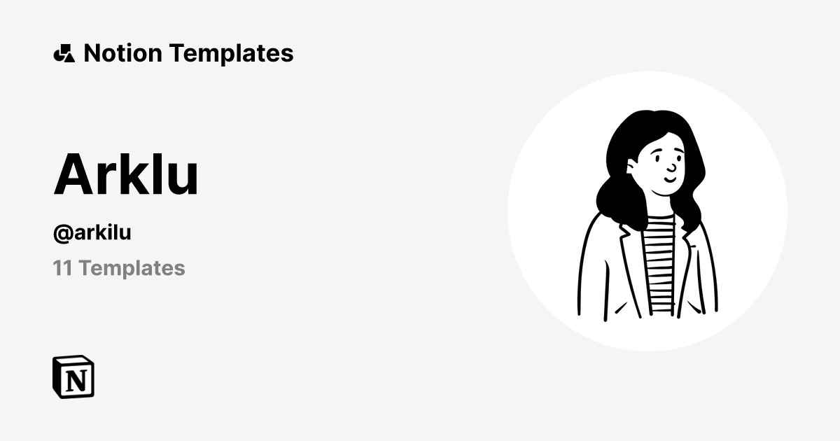 Arklu | Template Creator | Notion Marketplace