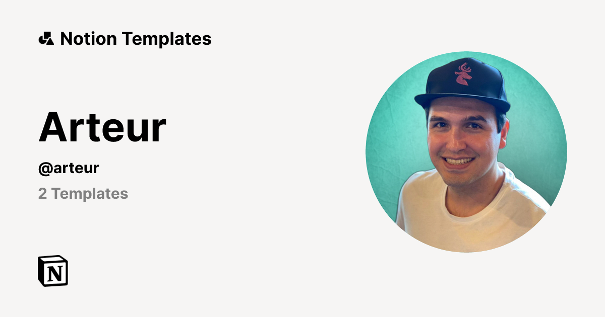 Arteur | Template Creator | Notion Marketplace