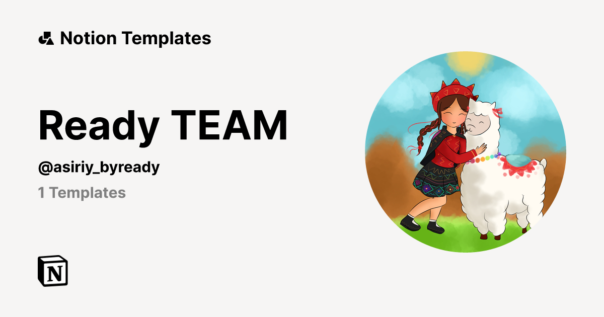 Ready TEAM | Template Creator | Notion Marketplace