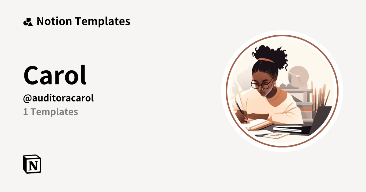 Carol | Template Creator | Notion Marketplace