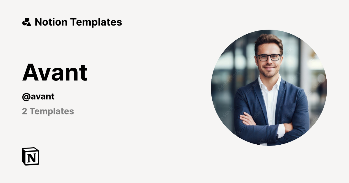 Avant | Template Creator | Notion Marketplace
