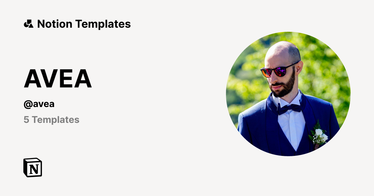 AVEA | Template Creator | Notion Marketplace