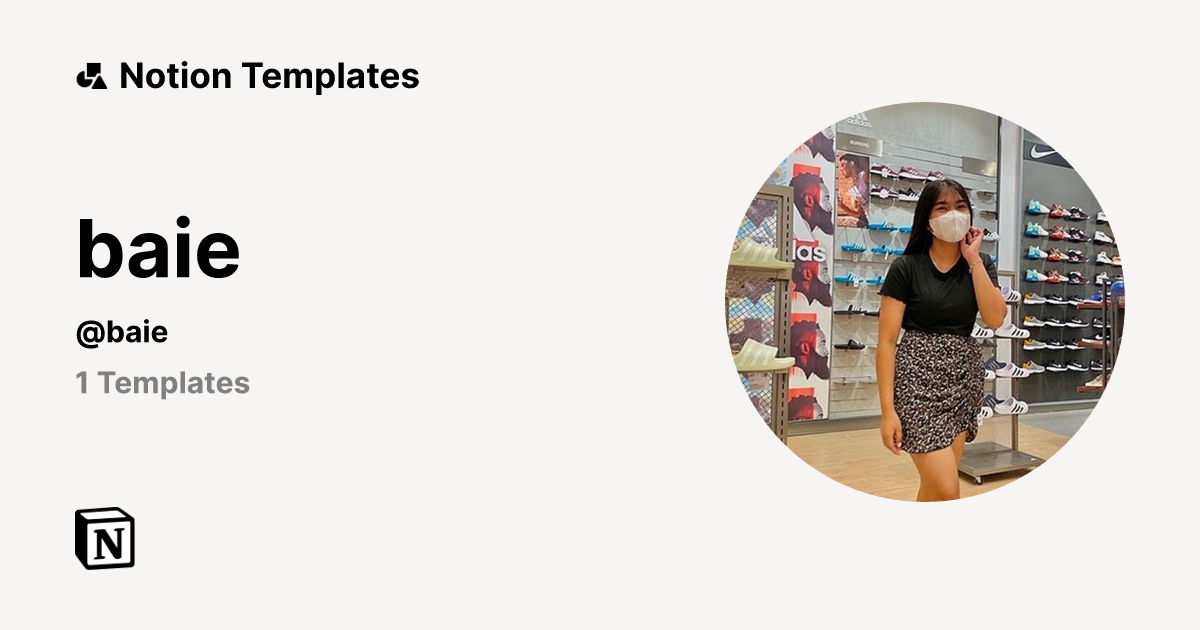 baie | Template Creator | Notion Marketplace