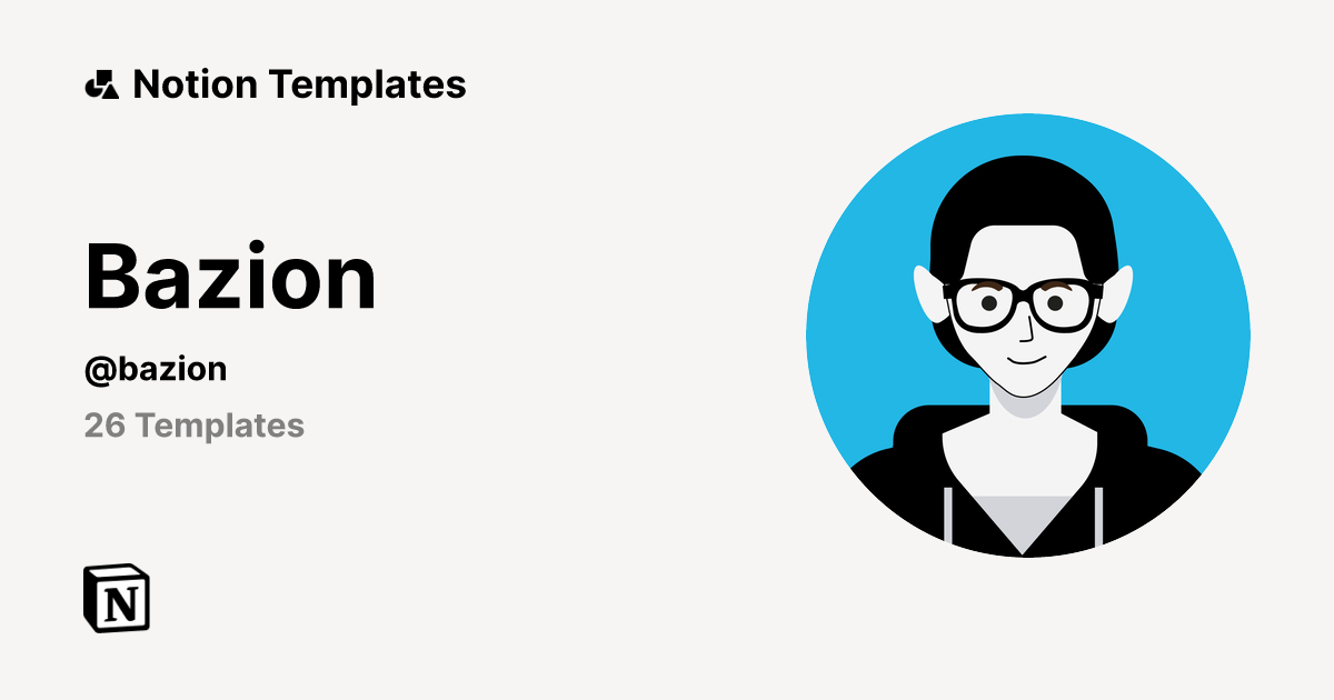 Bazion | Template Creator | Notion Marketplace
