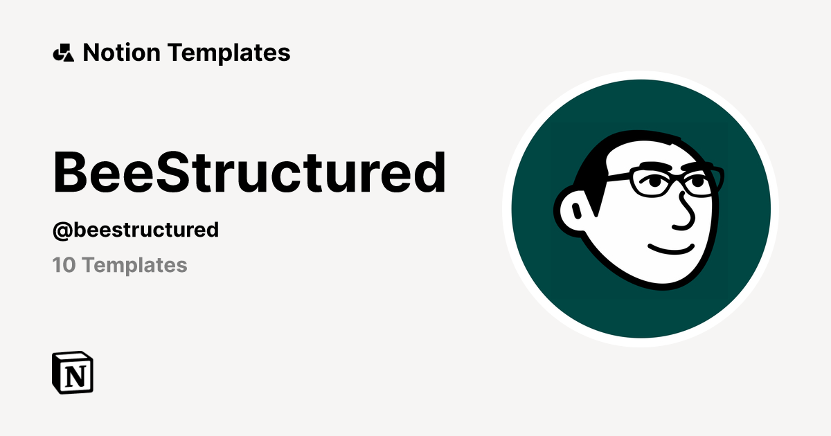 BeeStructured | Template Creator | Notion Marketplace