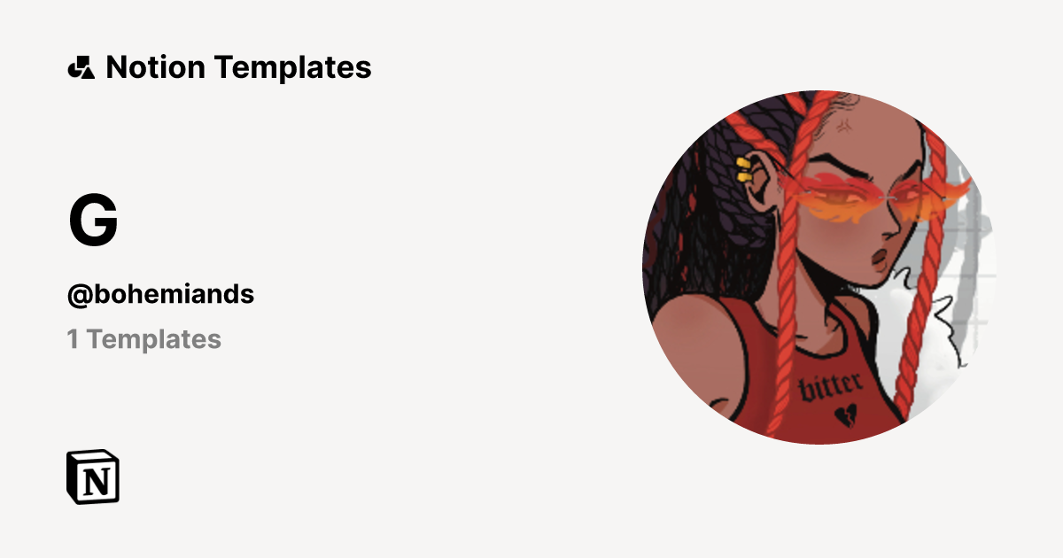 G | Template Creator | Notion Marketplace