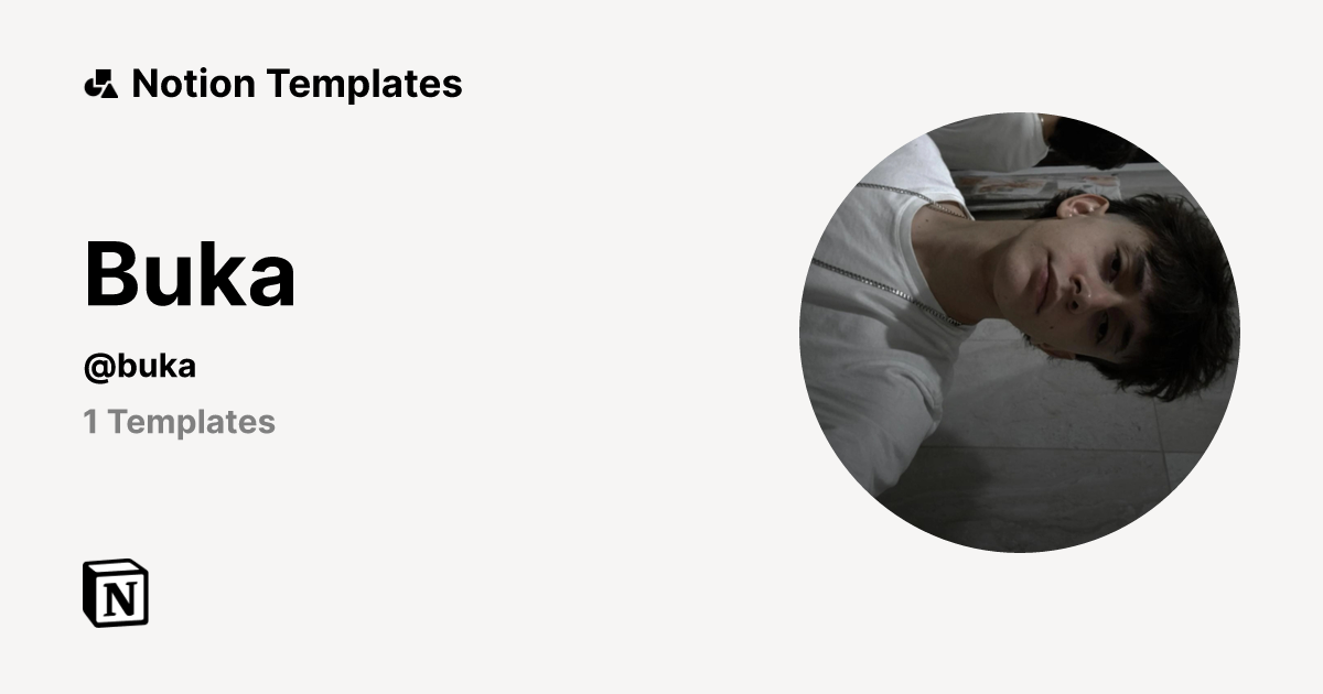 Buka | Template Creator | Notion Marketplace