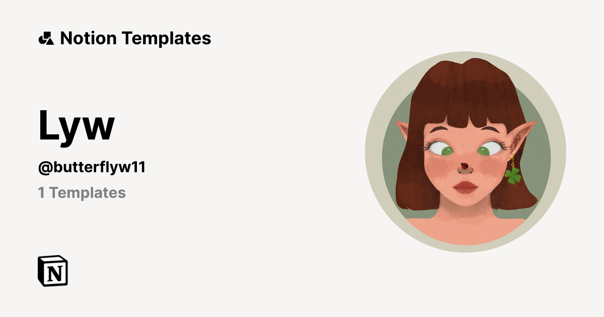 Lyw | Template Creator | Notion Marketplace