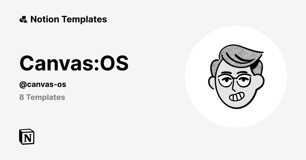 Canvas:OS | Template Creator | Notion Marketplace