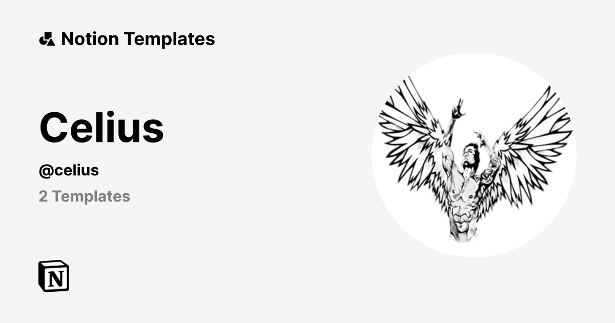 Celius | Template Creator | Notion Marketplace