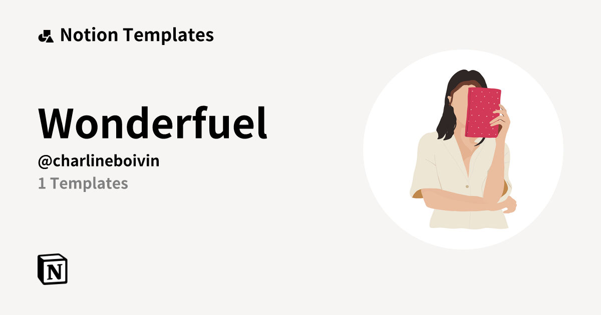 Wonderfuel | Template Creator | Notion Marketplace