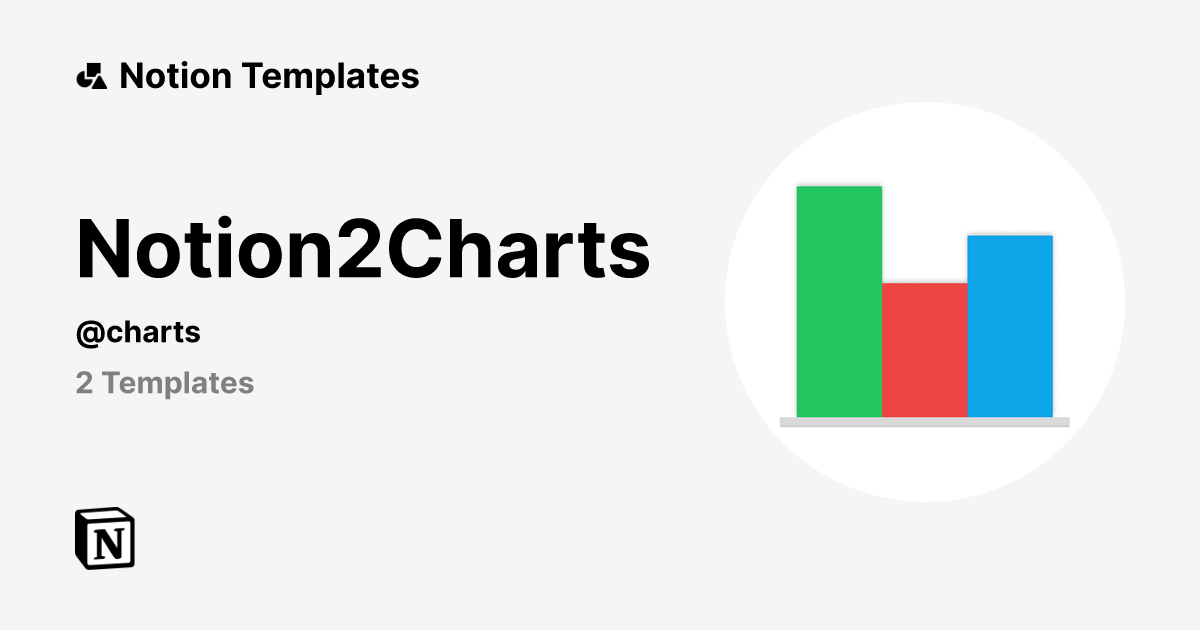 Notion2Charts | Template Creator | Notion Marketplace