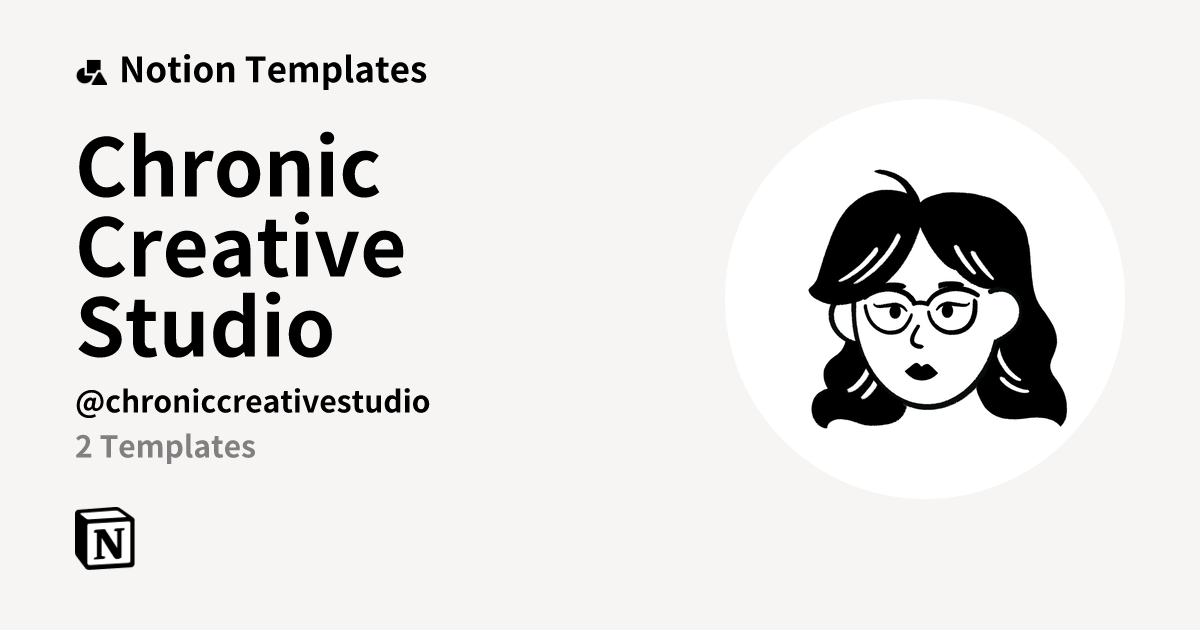 Chronic Creative Studio | Template Creator | Notion Marketplace