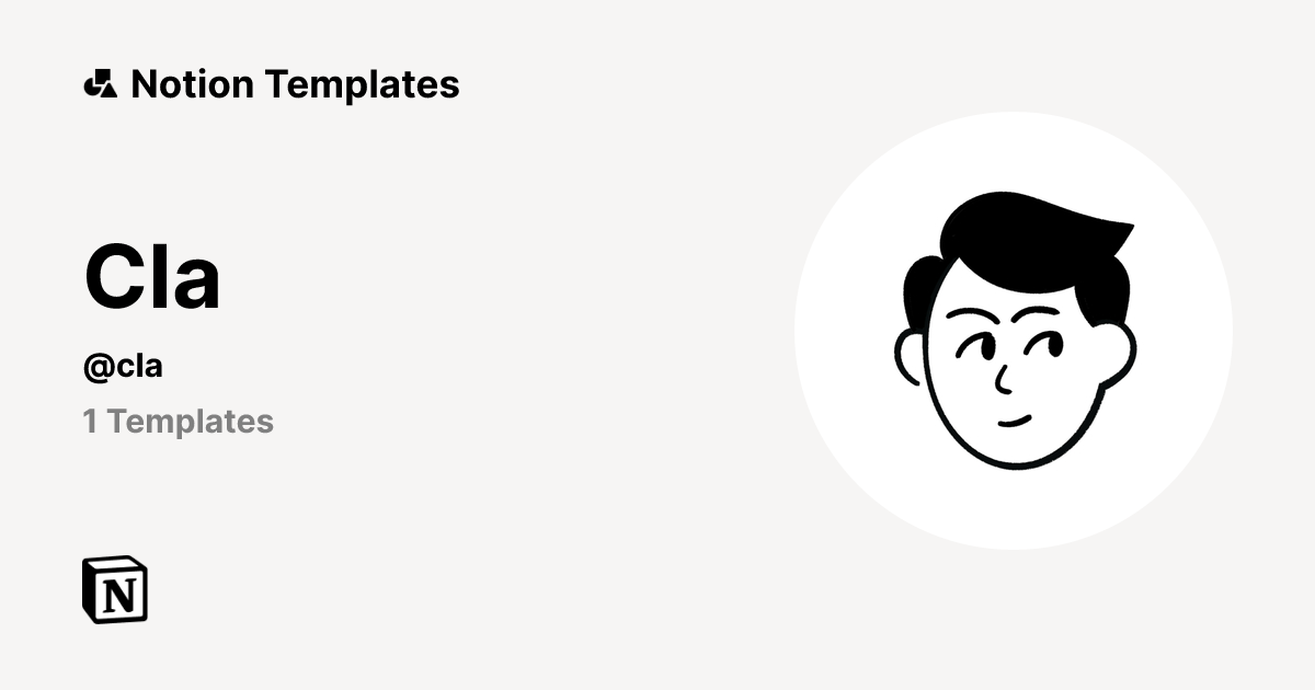 Cla | Template Creator | Notion Marketplace
