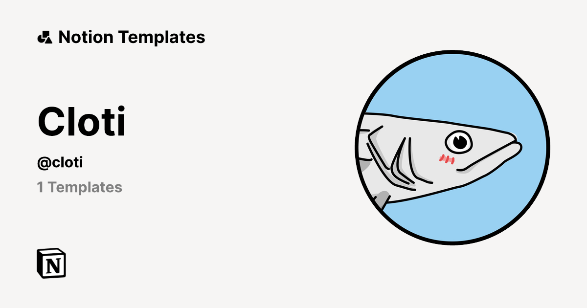 Cloti | Template Creator | Notion Marketplace