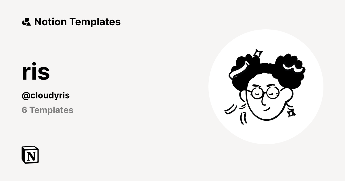 ris | Template Creator | Notion Marketplace