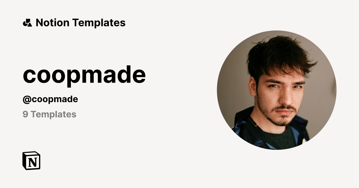 coopmade | Template Creator | Notion Marketplace