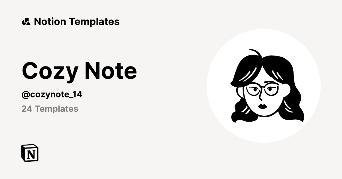 Cozy Note | Template Creator | Notion Marketplace