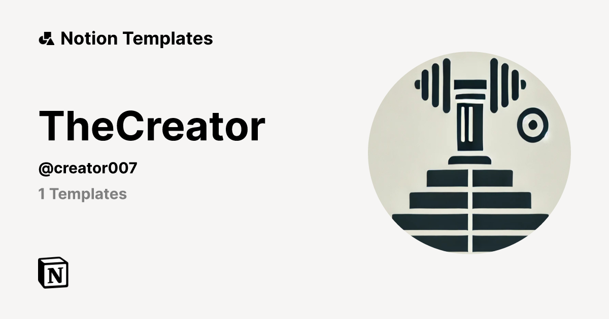 Thecreator Template Creator Notion Marketplace