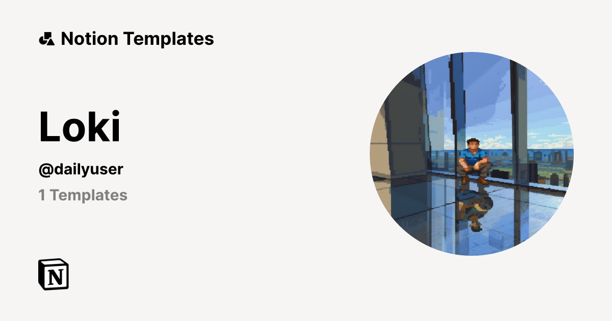 Loki | Template Creator | Notion Marketplace
