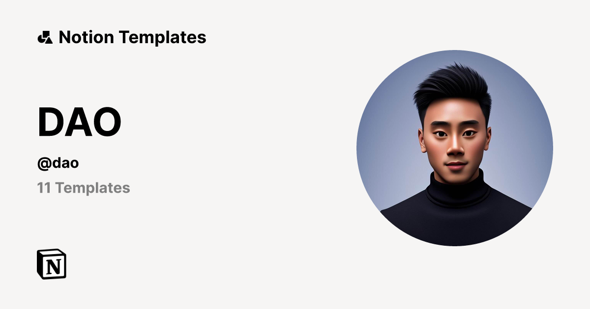 DAO | Template Creator | Notion Marketplace