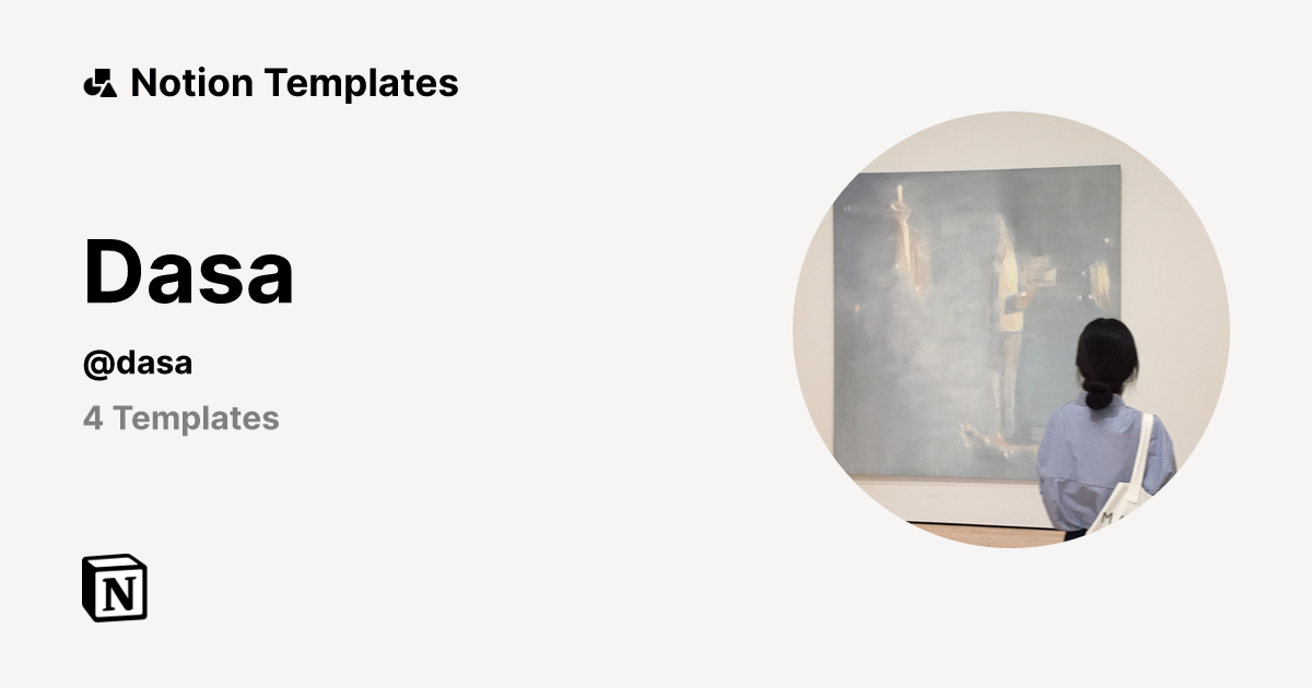 Dasa | Template Creator | Notion Marketplace
