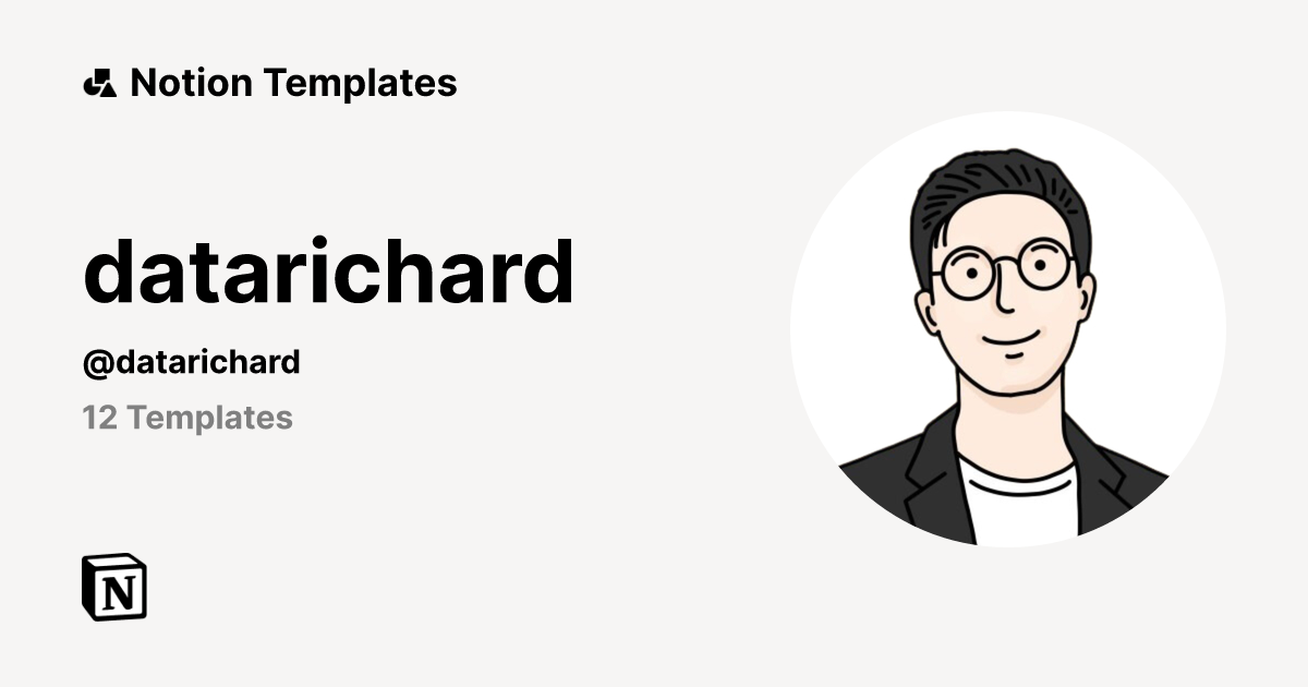 datarichard | Template Creator | Notion Marketplace