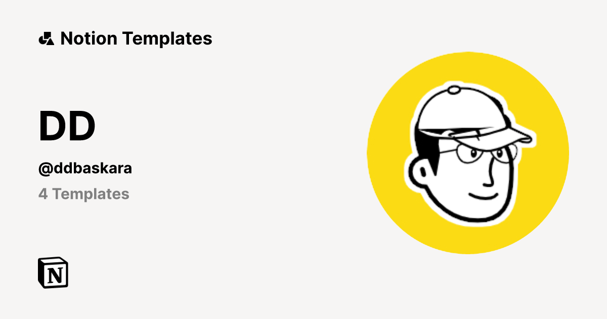 DD | Template Creator | Notion Marketplace