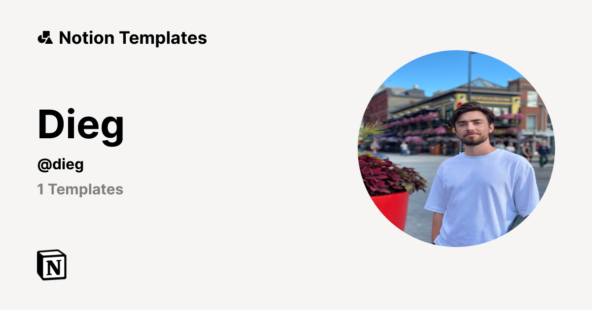 Dieg | Template Creator | Notion Marketplace