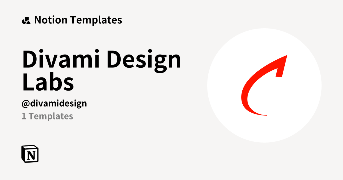 Divami Design Labs | Template Creator | Notion Marketplace