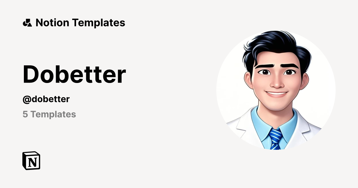 Dobetter | Template Creator | Notion Marketplace