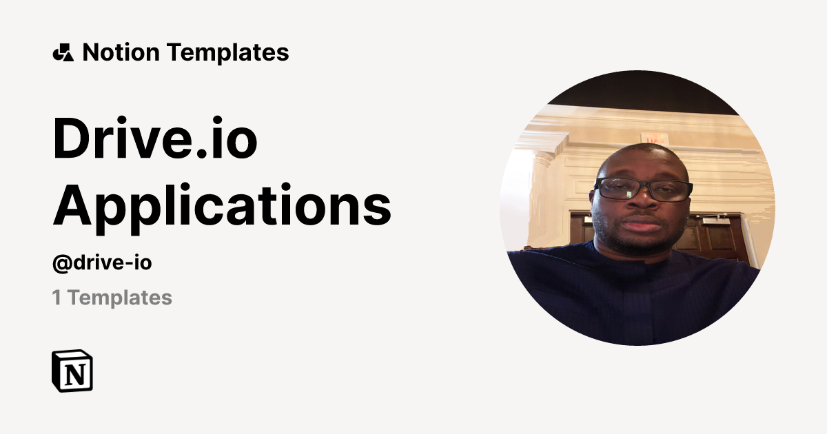 Drive.io Applications | Template Creator | Notion Marketplace