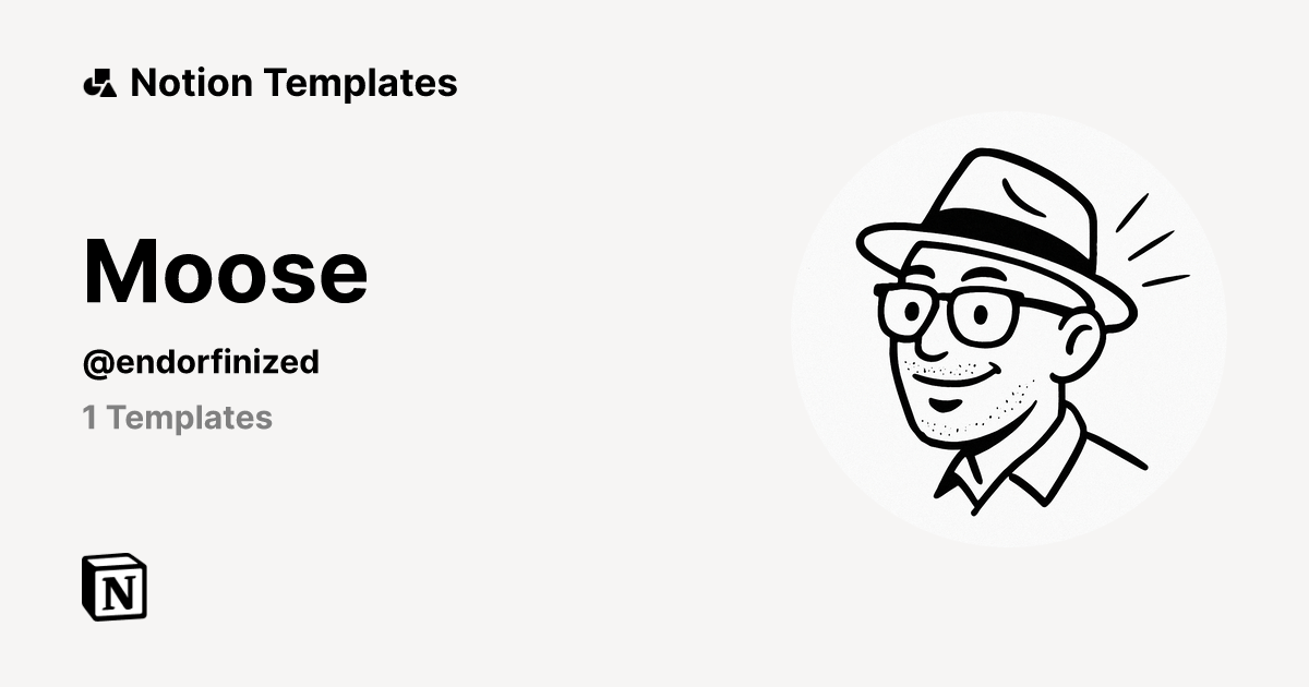 Moose | Template Creator | Notion Marketplace