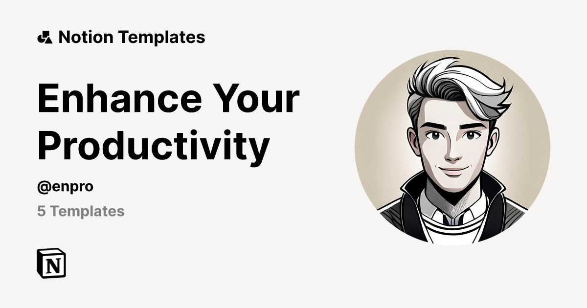Enhance Your Productivity | Template Creator | Notion Marketplace