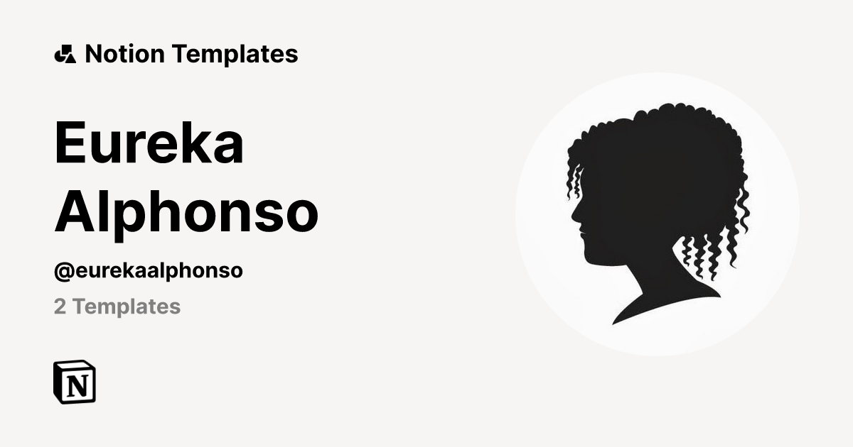 Eureka Alphonso | Template Creator | Notion Marketplace