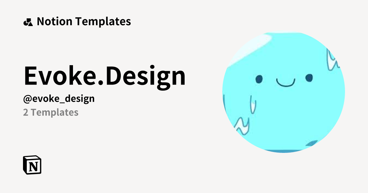 Evoke.Design | Template Creator | Notion Marketplace