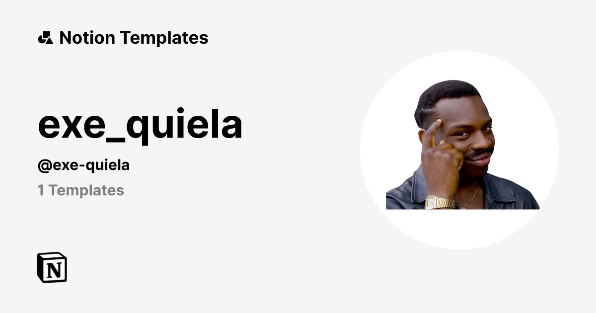 exe_quiela | Template Creator | Notion Marketplace