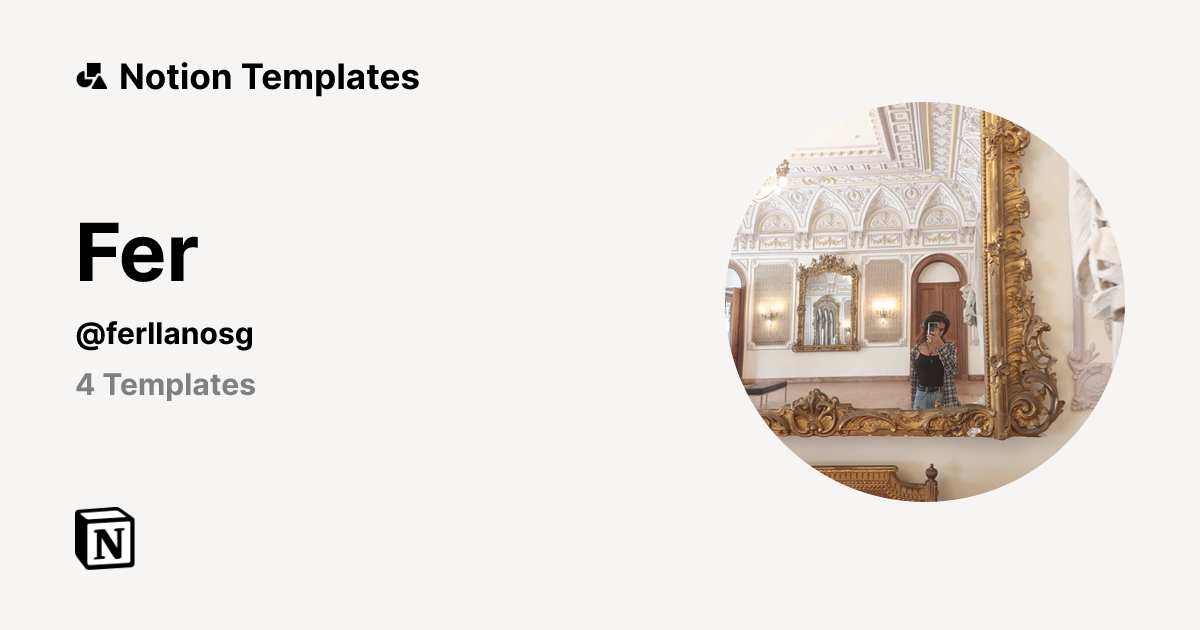 Fer | Template Creator | Notion Marketplace