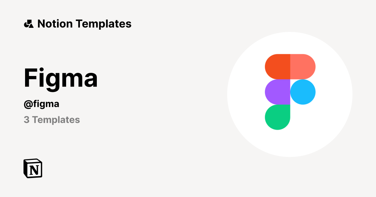 Figma | Template Creator | Notion Marketplace