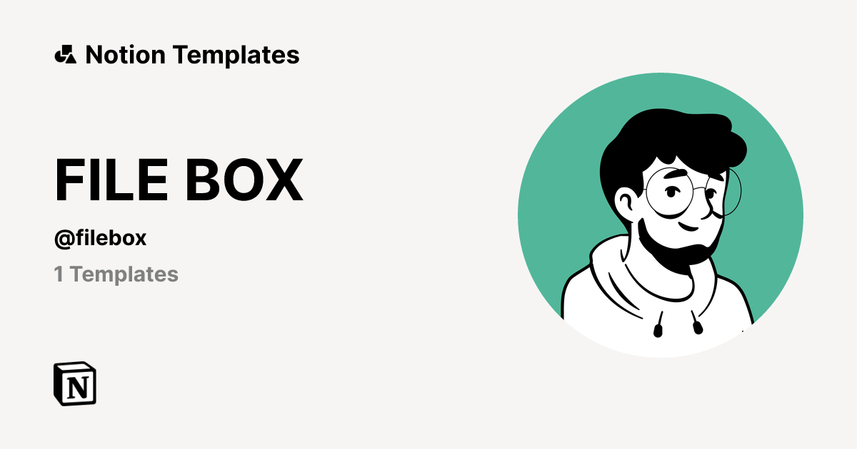 FILE BOX | Template Creator | Notion Marketplace